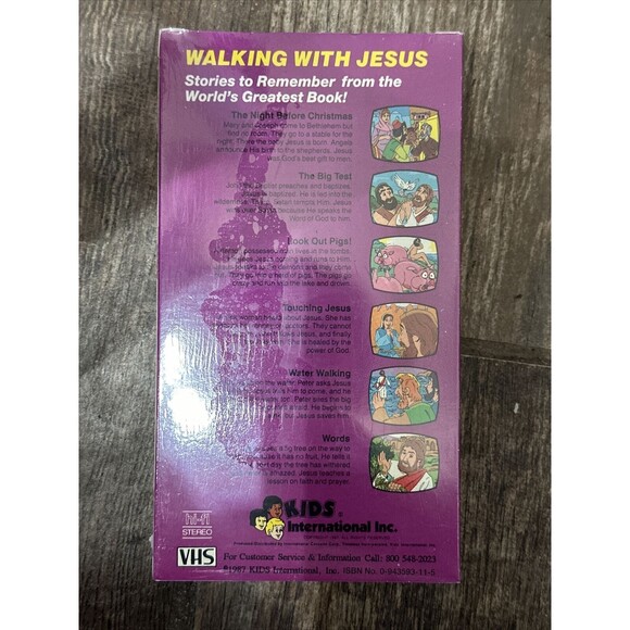 Target | Media | Walking With Jesus 6 Animated Bible Stories Vhs 987 ...